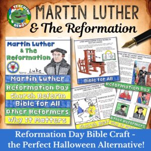 Martin Luther Reformation Day Bible Craft Halloween Alternative