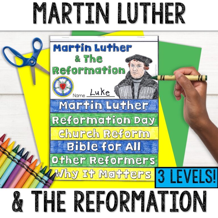 Martin Luther Reformation Day Bible Craft Halloween Alternative